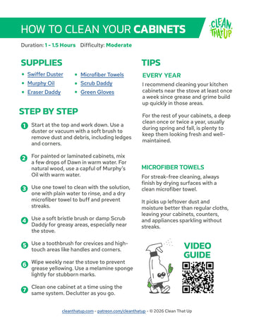 Clean That Up | Shop Microfiber Towels, Cleaning Checklists, & Shirts ...