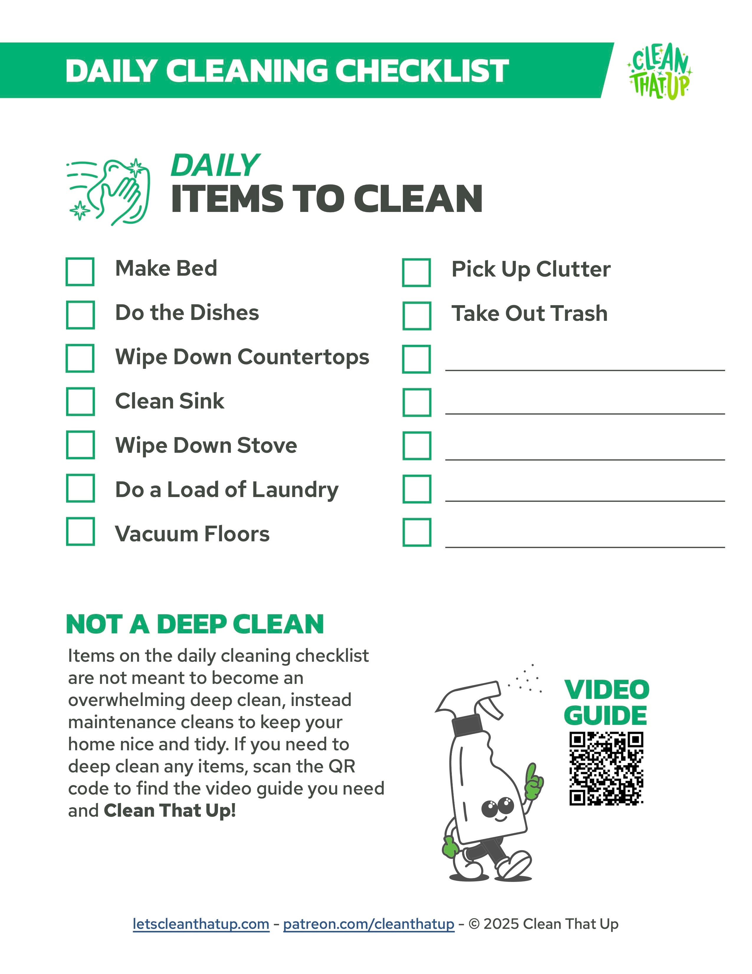 Clean That Up | Shop Microfiber Towels, Cleaning Checklists, & Shirts ...